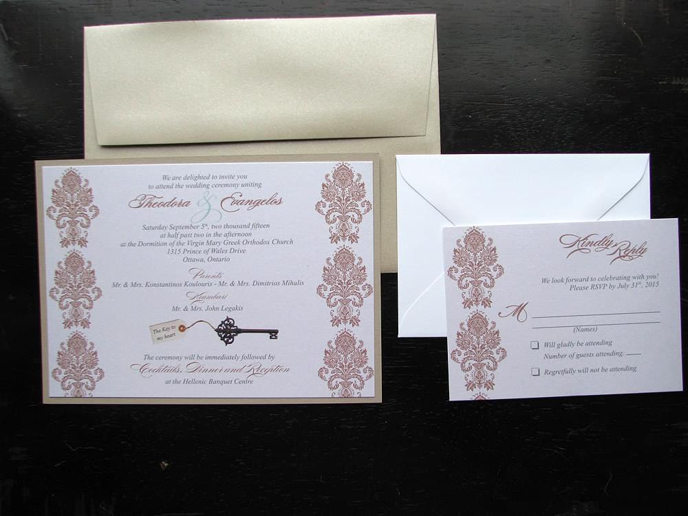 Key to My Heart Wedding Invitations by Daisy Designs