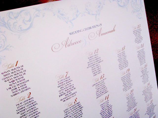 Cinderella Too Seating Chart by Daisy Designs