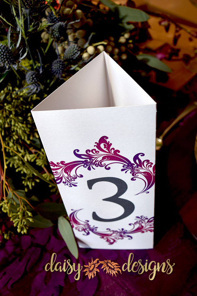 Table Numbers and Tags by Daisy Designs