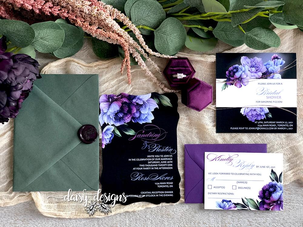 Victorian Eminence Wedding Invitations by Daisy Designs of Ottawa Victorian Eminence Wedding Invitations by Daisy Designs of Ottawa